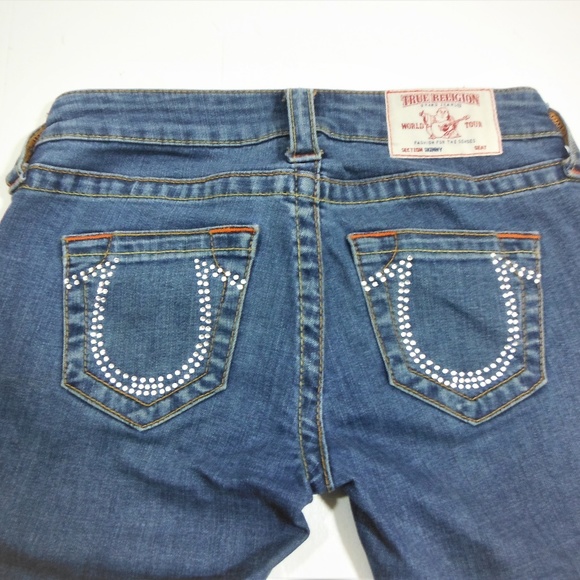 True Religion | Jeans | True Religion Womans Cyrstal Accented Pocket ...